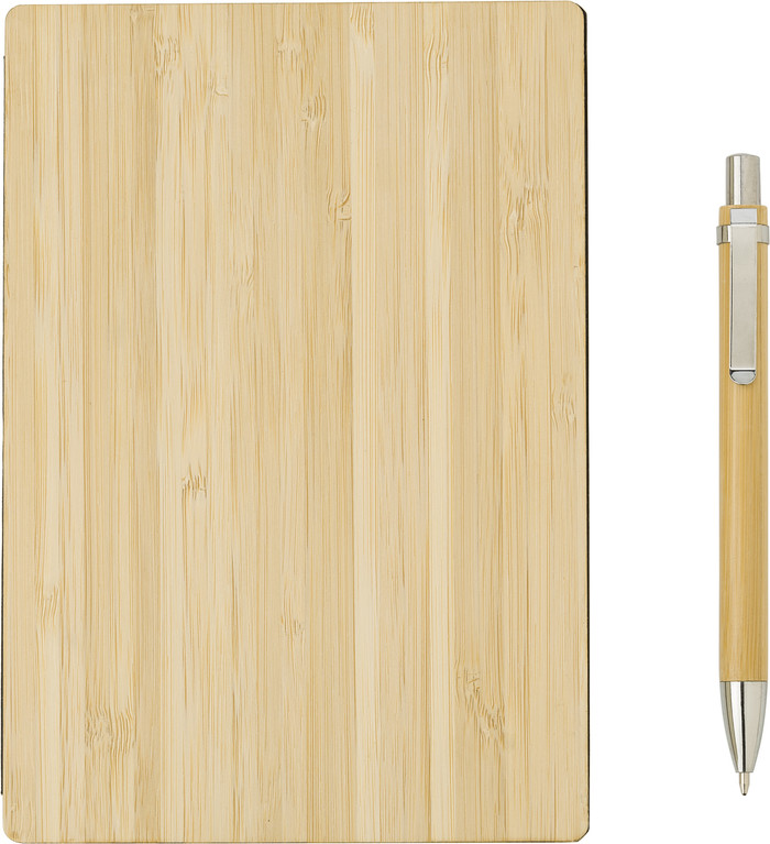 Custom Printed Promotional Bamboo cover notebook Jo NZ - Custom Gear