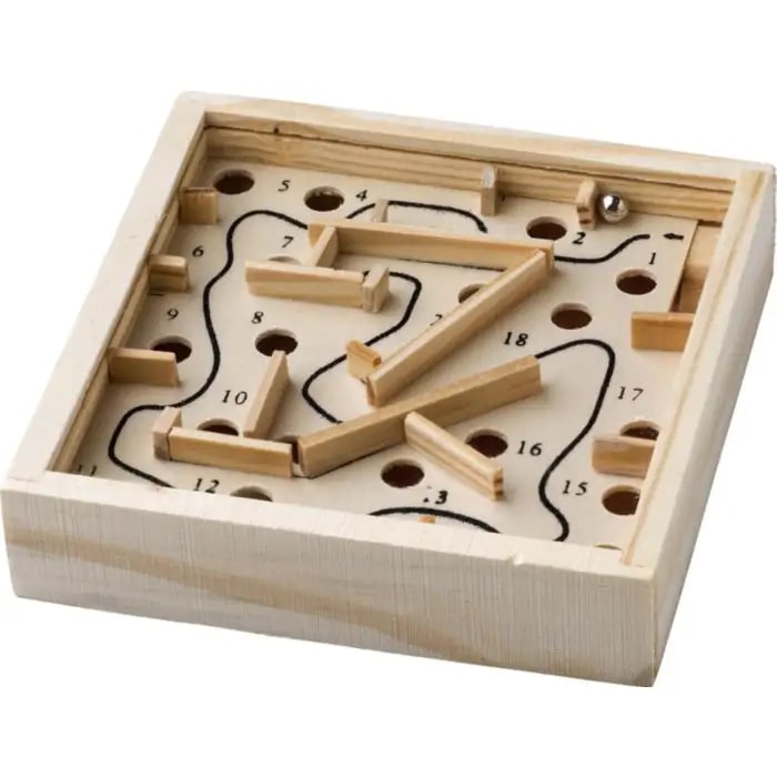 Custom Printed Promotional Wooden patience game Joel NZ - Custom Gear