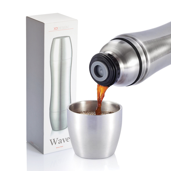 Custom Printed Promotional Wave Vacuum Flask NZ - Custom Gear