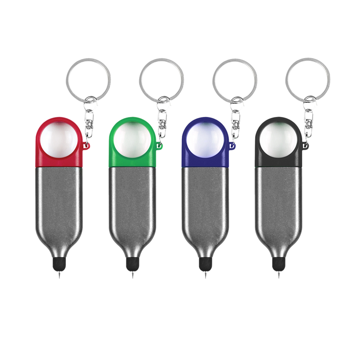 Custom Printed Promotional 3-In-1 Stylus Key Ring NZ - Custom Gear