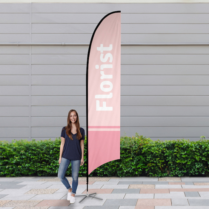 Custom Printed Promotional Large Feather Flag Kit NZ - Custom Gear