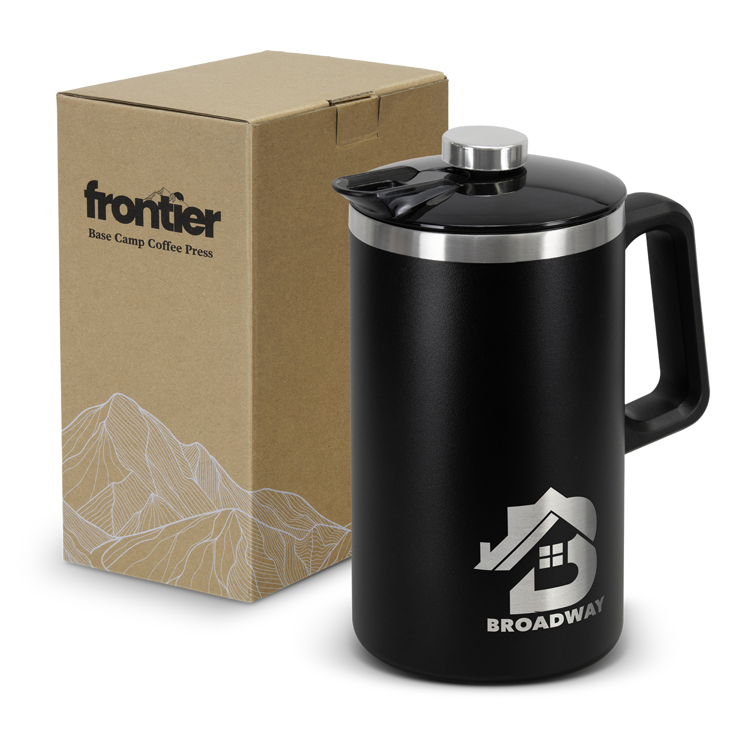 Custom Printed Promotional Frontier Base Camp Coffee Press NZ - Custom Gear