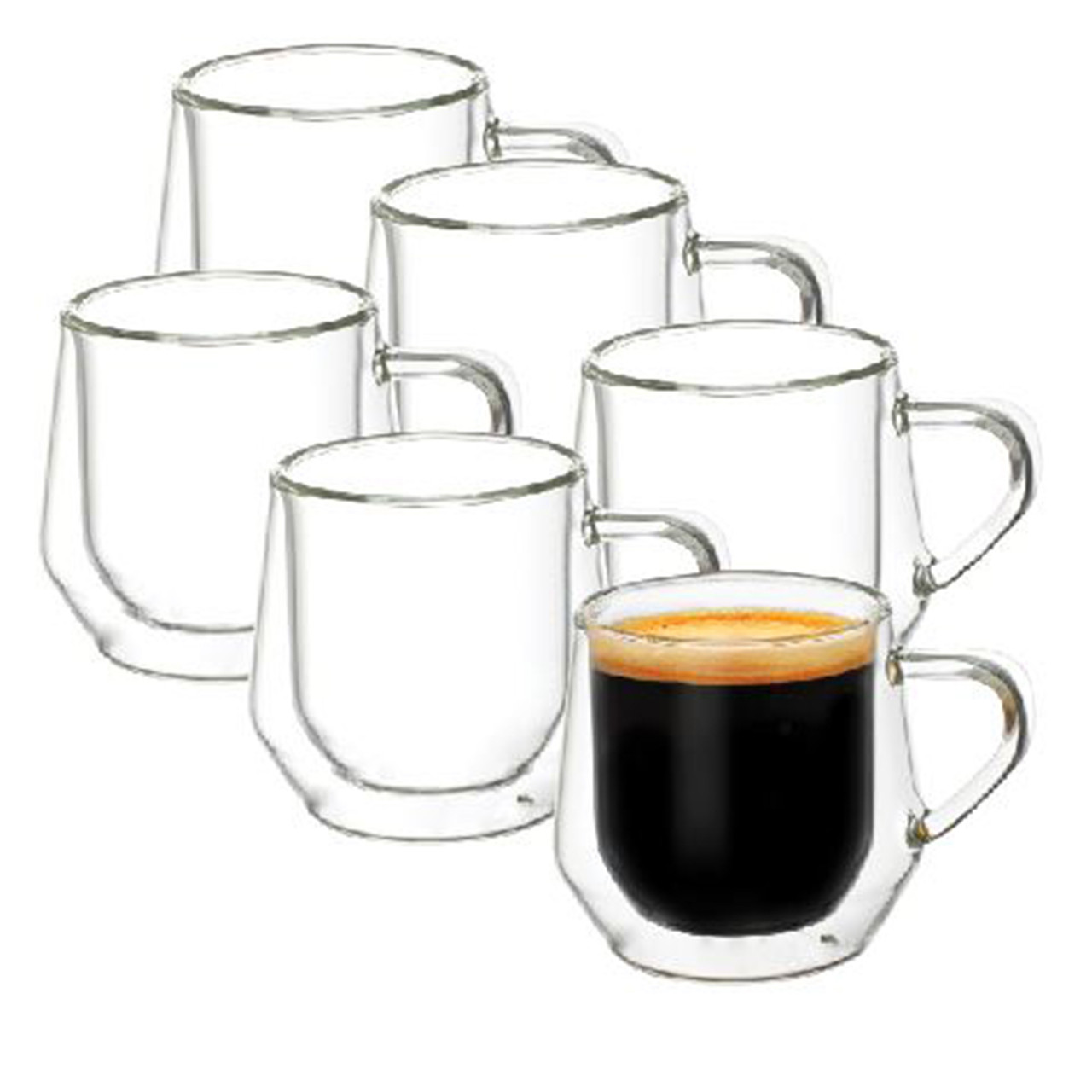 Custom Printed Promotional Capri Double Wall Glass 250ml - Set of 6 ...