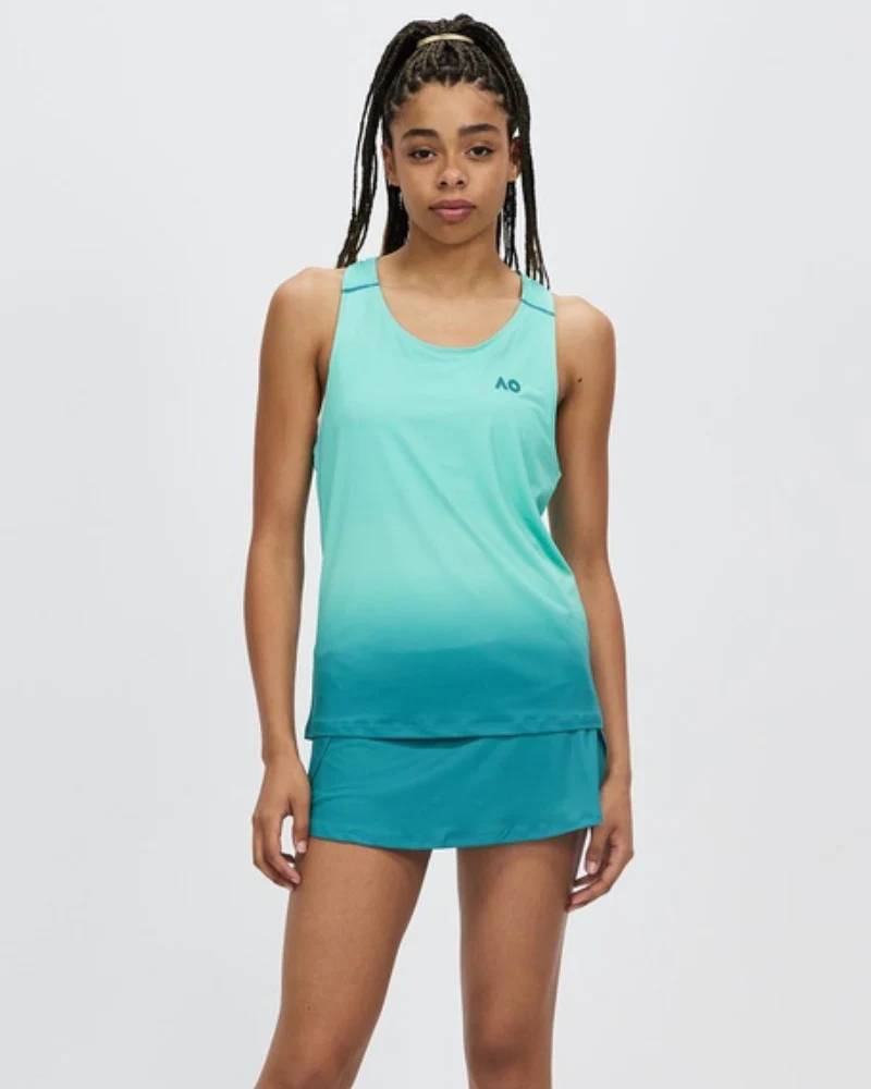 Custom Printed Promotional AO Court Ombre Performance Tank NZ - Custom Gear