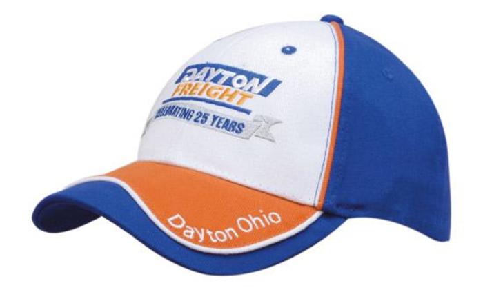 Custom Printed Promotional Brushed Heavy Cotton Cap with Indent Peak ...