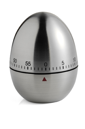 Custom Printed Promotional Deluxe Egg Shaped Metal Kitchen Timer NZ ...