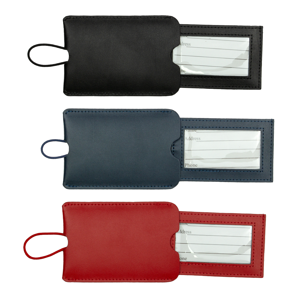 Custom Printed Promotional Pull-Apart Leather Luggage Tag NZ - Custom Gear