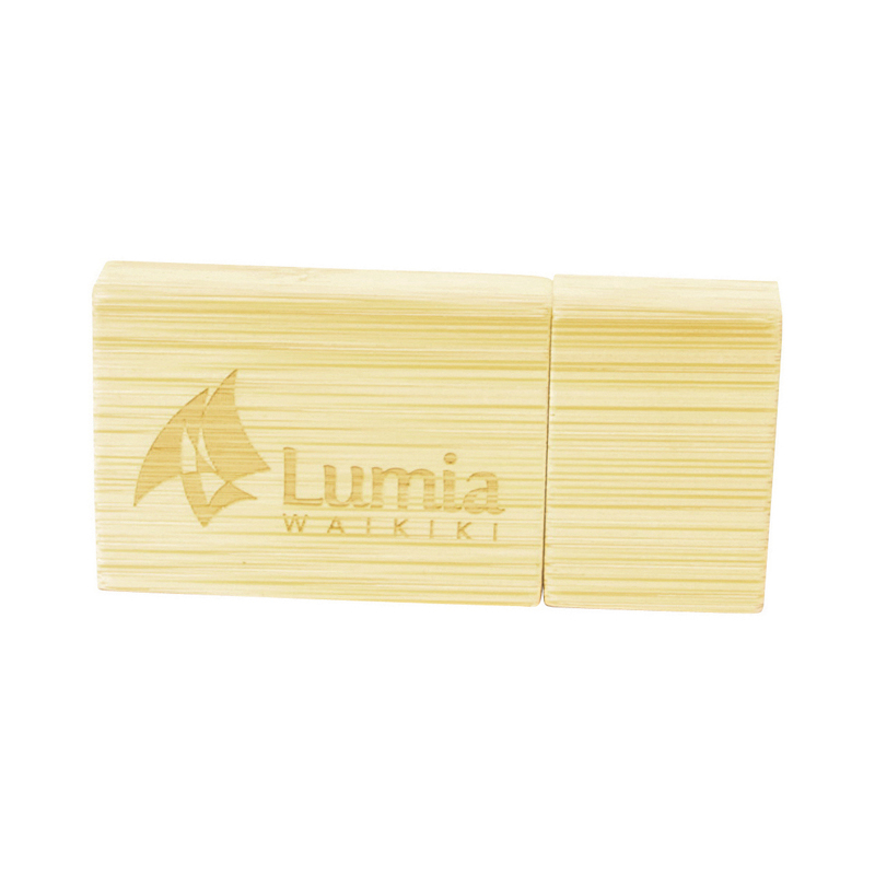Custom Printed Promotional Magnetic Bamboo USB Drive NZ - Custom Gear
