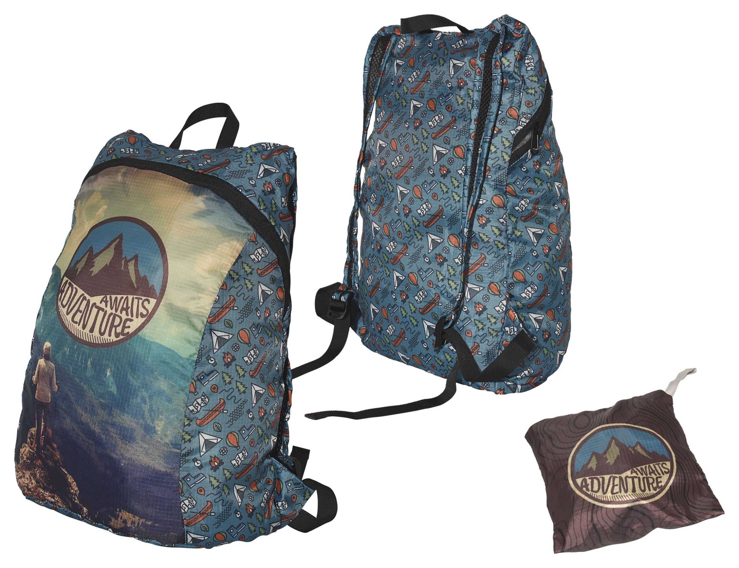 Custom Printed Promotional Max Full Colour Fold-up Backpack NZ - Custom ...