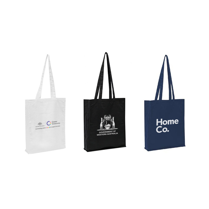 Custom Printed Promotional Long Handle Coloured Calico Bag with Gusset ...