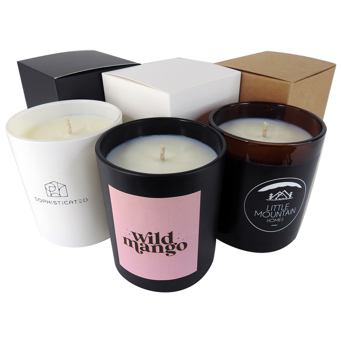 Custom Printed Promotional Large Candle 300g NZ - Custom Gear