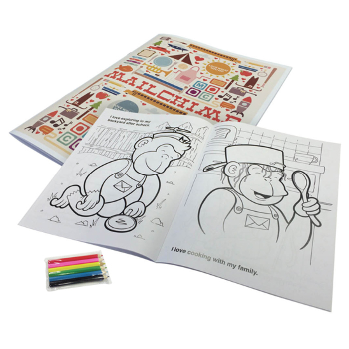 Custom Printed Promotional A4 Colouring in Book (12pp + Cover) NZ ...