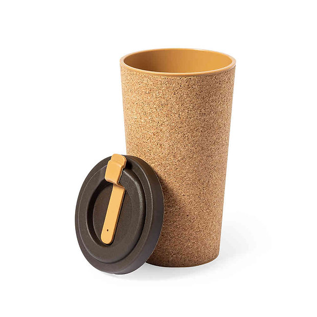 Custom Printed Promotional Borio Insulated Cork Cup - 500ml NZ - Custom ...