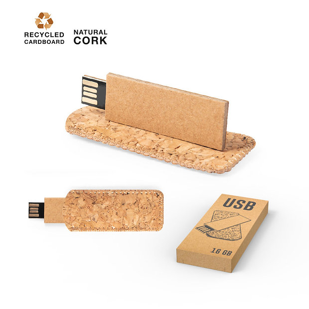 Custom Printed Promotional 16GB Recycled Cardboard USB NZ - Custom Gear