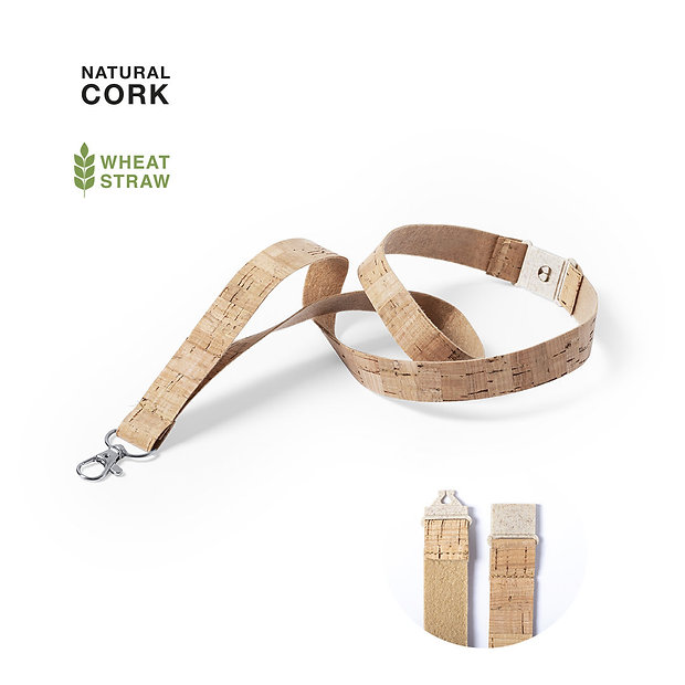 Custom Printed Promotional Bespal Cork Lanyard NZ - Custom Gear