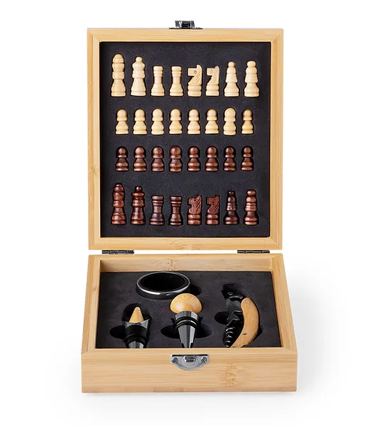 Custom Printed Promotional Chess wine set NZ - Custom Gear