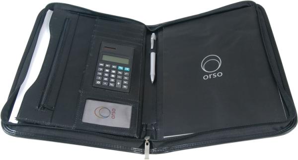 Custom Printed Promotional Exec Koeskin Zip Round Portfolio And ...