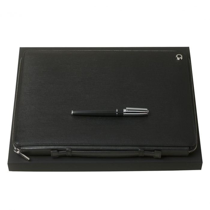 Custom Printed Promotional Set Hugo Boss (fountain Pen & Conference ...