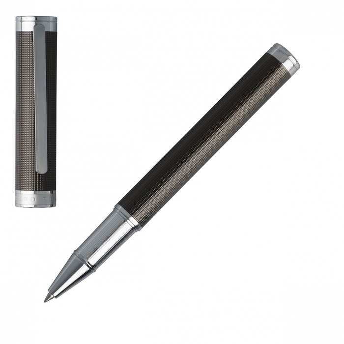Custom Printed Promotional Rollerball Pen Column Dark Chrome NZ ...