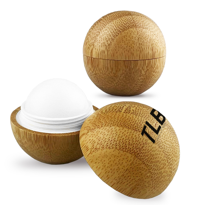 Custom Printed Promotional Bamboo Lip Balm Ball NZ - Custom Gear