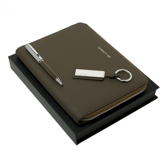 Custom Printed Promotional Set Cerruti 1881 Taupe (ballpoint Pen ...