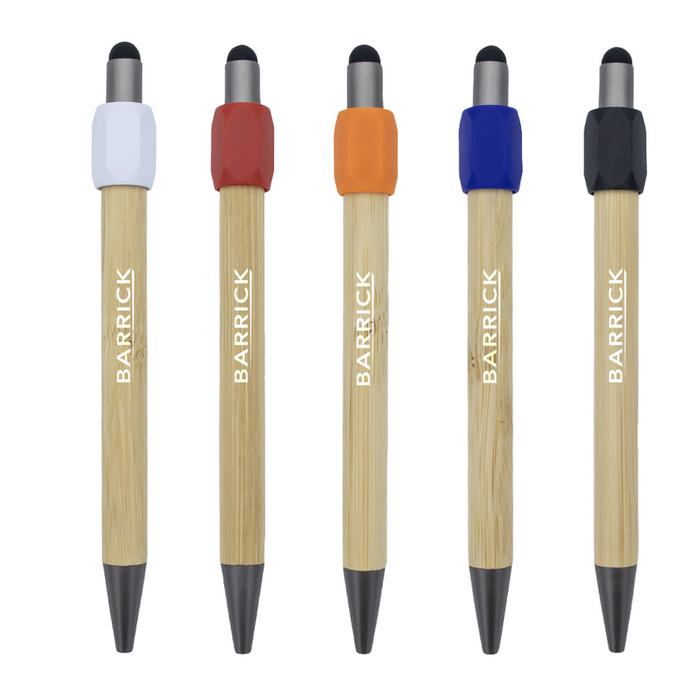 Custom Printed Promotional Harley Bamboo Spinner Pen NZ - Custom Gear