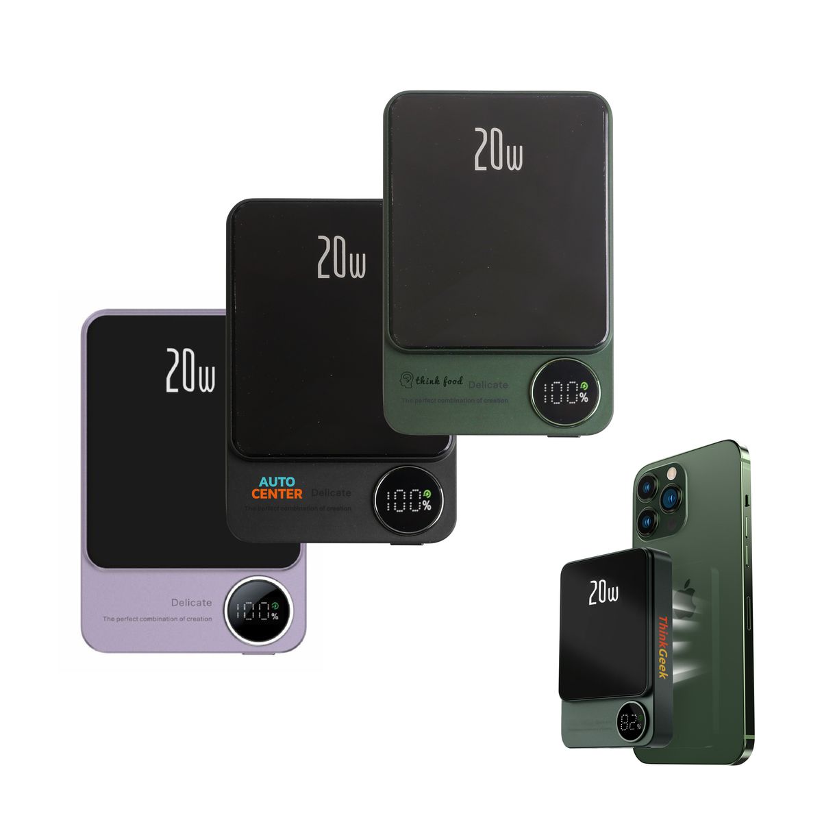 Custom Printed Promotional 10000mAh Magnetic Wireless Power Bank NZ ...