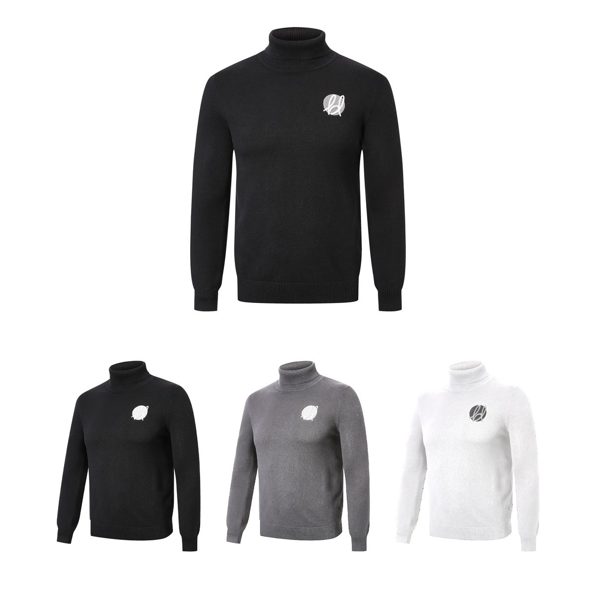 Custom Printed Promotional Unisex 100% Cotton Turtleneck Sweater NZ ...