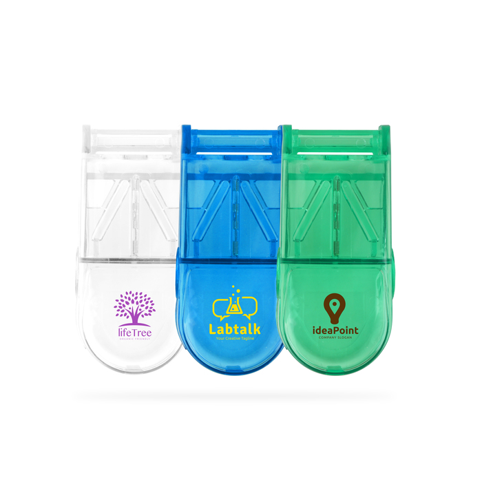Custom Printed Promotional Pill Box with Cutter NZ - Custom Gear