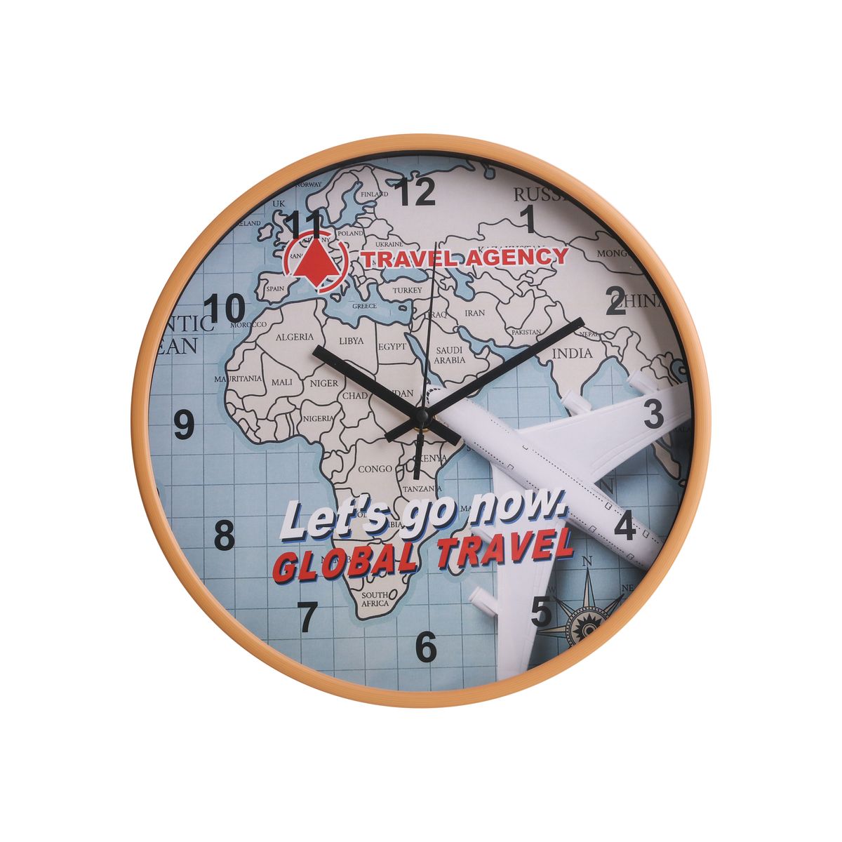Custom Printed Promotional Wood Grain Round Wall Clock NZ - Custom Gear