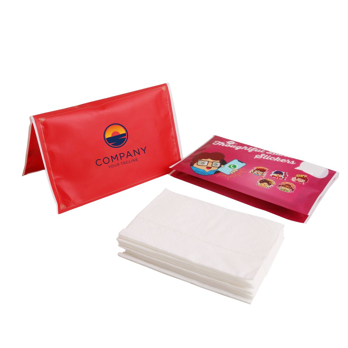 Custom Printed Promotional Wallet Pocket Tissues NZ - Custom Gear
