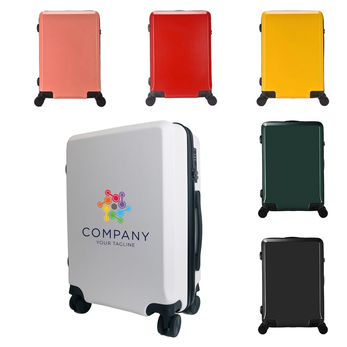 Custom Printed Promotional ABS Business Suitcase NZ - Custom Gear