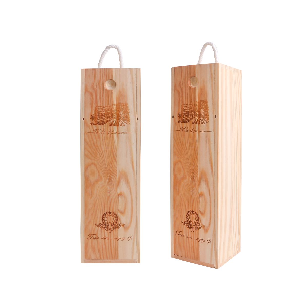 Custom Printed Promotional Single Bottle Wooden Wine Box NZ - Custom Gear