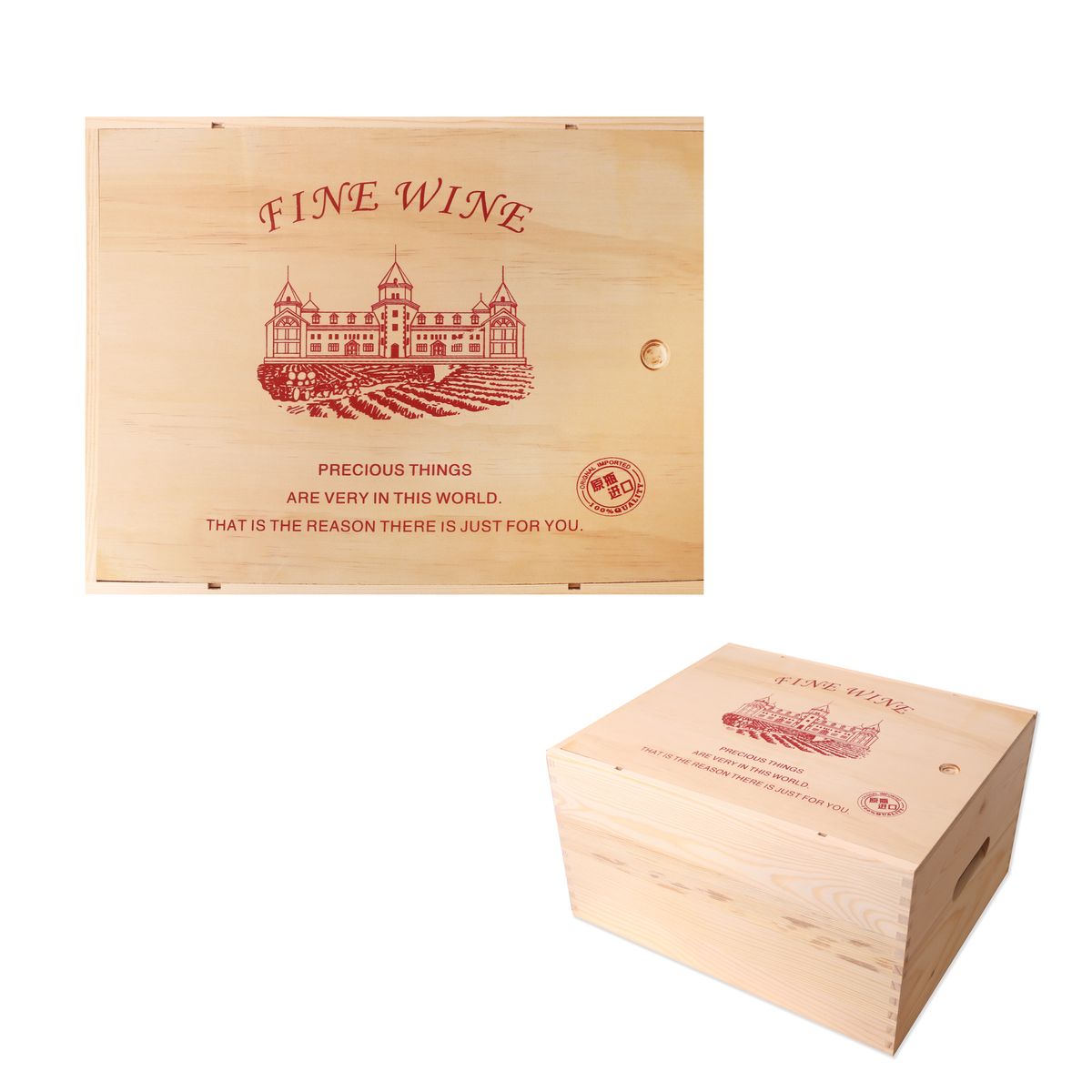 Custom Printed Promotional Six-pack Wooden Wine Box NZ - Custom Gear