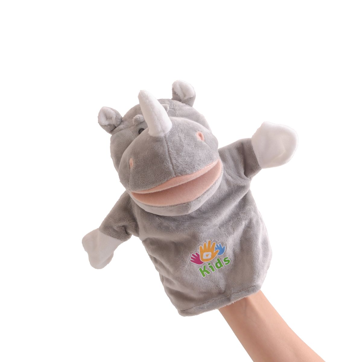 Custom Printed Promotional Rhinoceros Hand Puppet NZ - Custom Gear