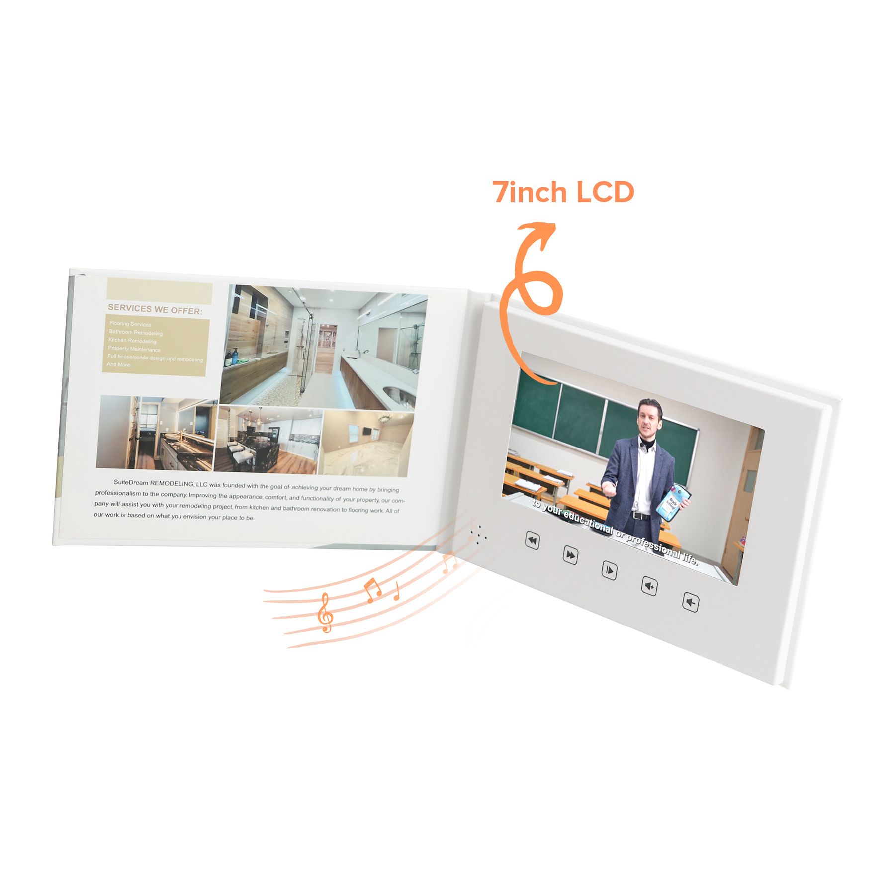 Custom Printed Promotional 7inch LCD Video Brochure NZ - Custom Gear