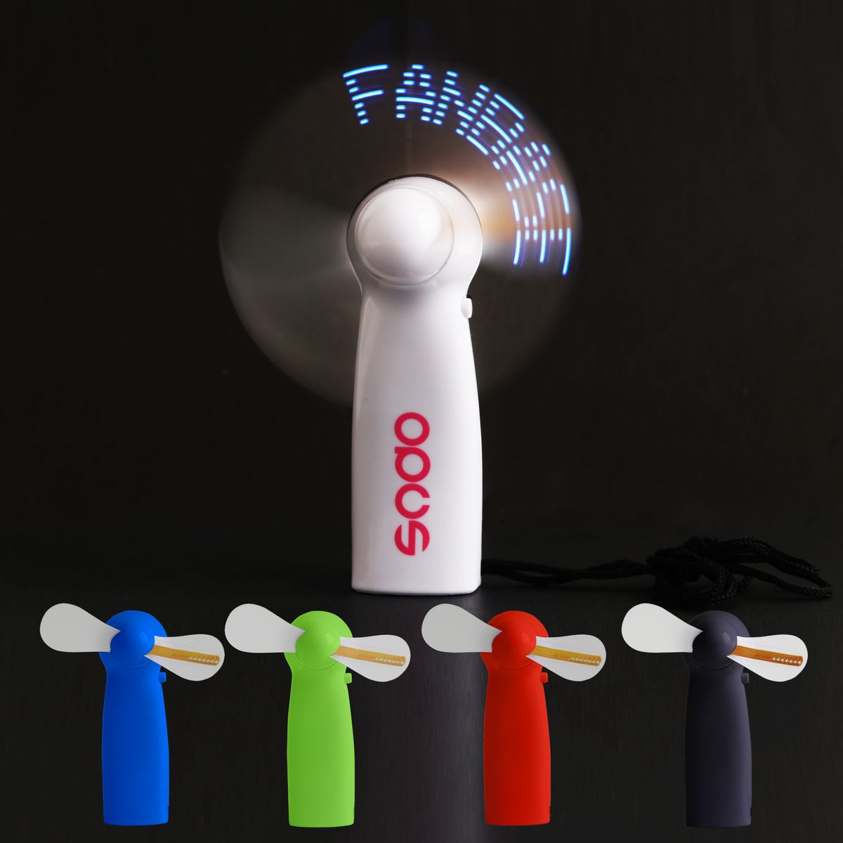 Custom Printed Promotional Handy LED Message Fan NZ - Custom Gear