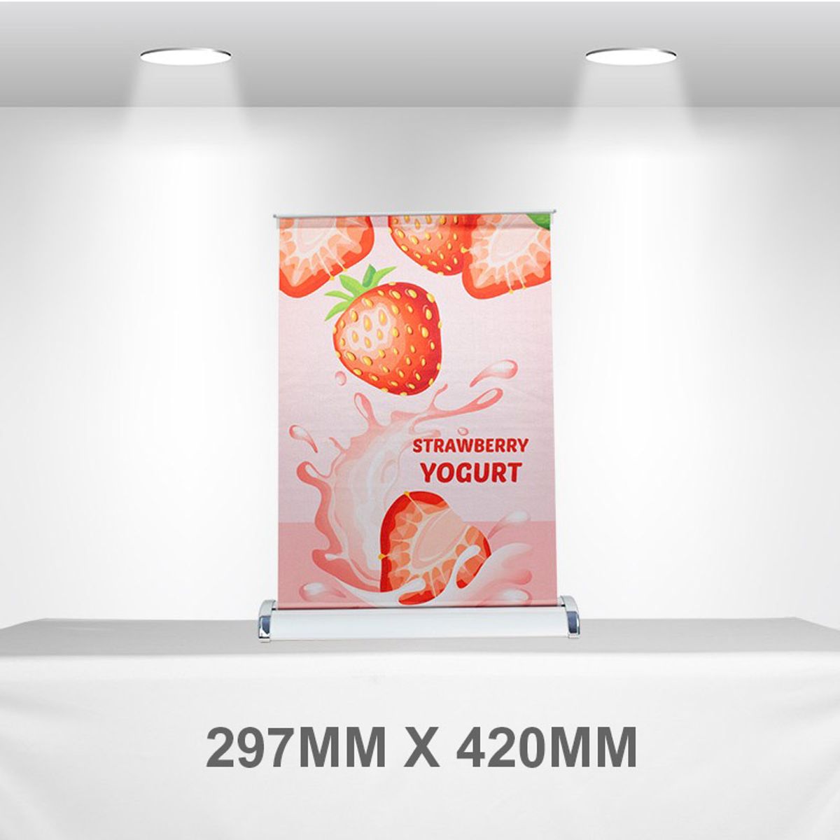 Custom Printed Promotional A3 Counter Top Pull Up Banner NZ - Custom Gear