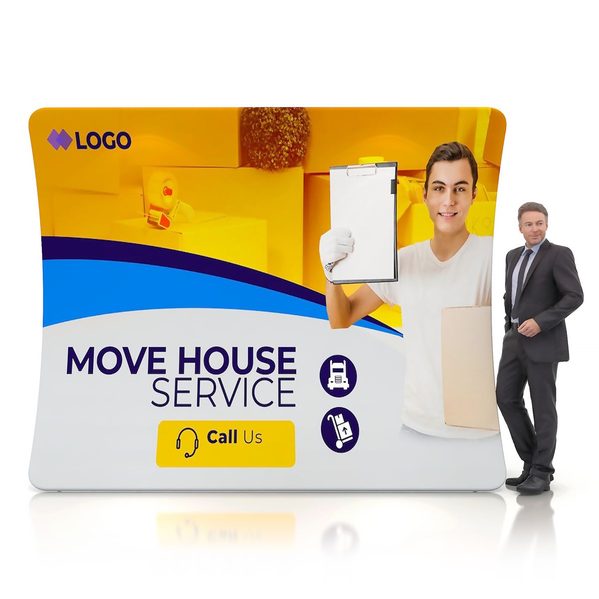 Custom Printed Promotional 3m U-Shaped Tension Fabric Display Wall NZ ...