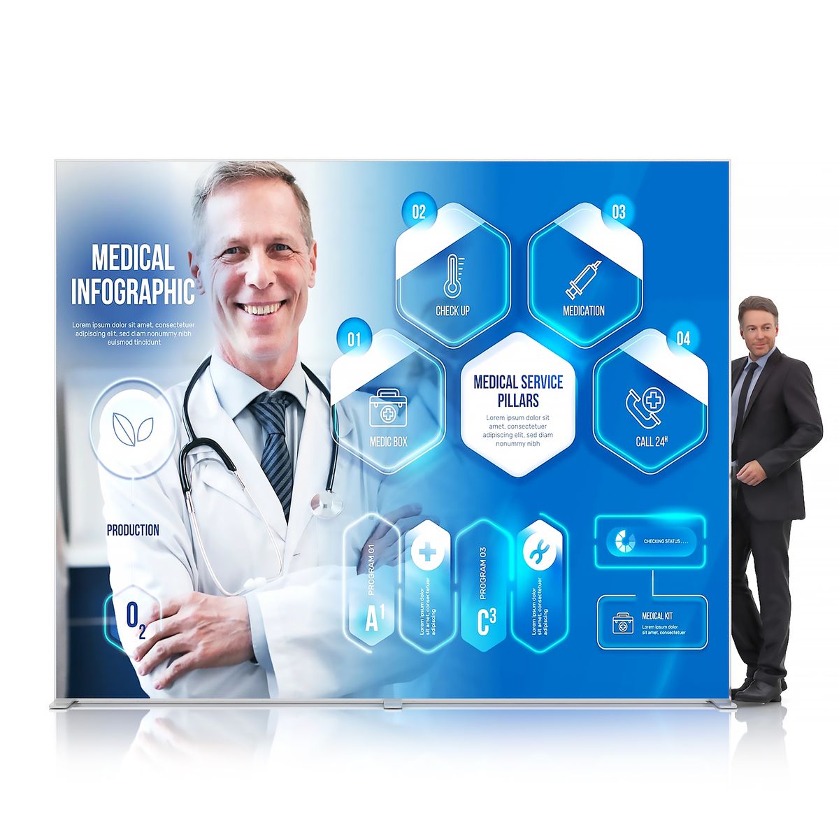 Custom Printed Promotional SEG Backlit LED Light Box Display (300 x ...