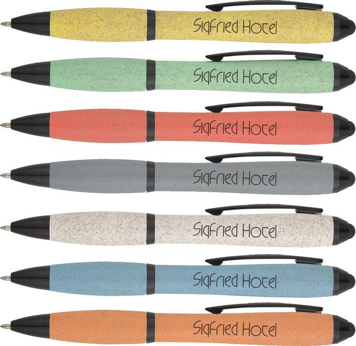 Custom Printed Promotional Wheat Straw Touch 3 Pen NZ - Custom Gear