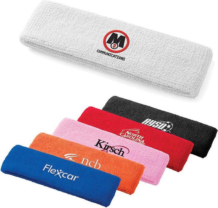 Custom Printed Promotional Plush Terry Sport Headband NZ - Custom Gear