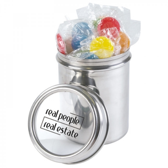 Custom Printed Promotional Lollipops In 12Cm Canisters NZ - Custom Gear
