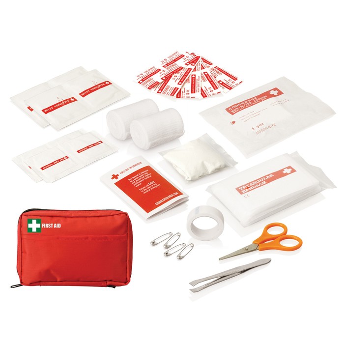Custom Printed Promotional First Aid Kit Carry Pouch 30pc NZ - Custom Gear