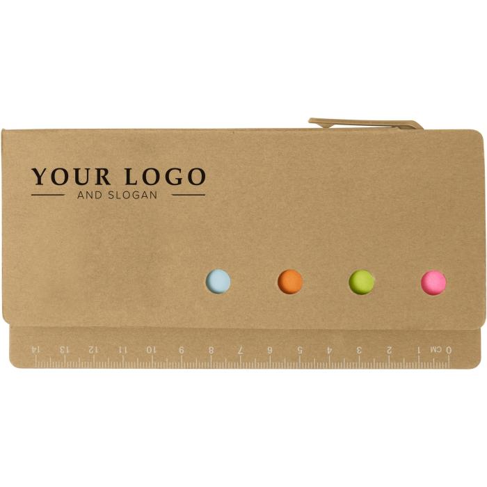 Custom Printed Promotional Cardboard memo holder with ruler Riva NZ ...