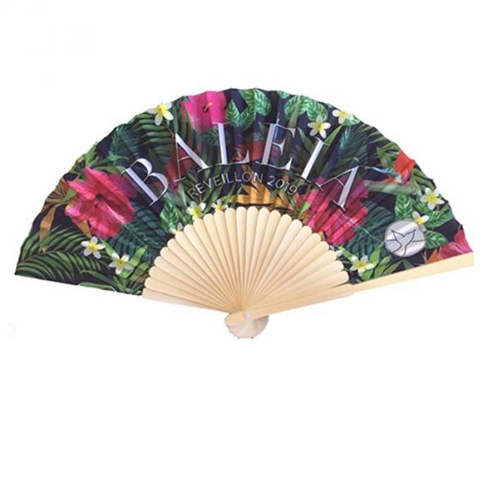 Custom Printed Promotional Bamboo/Fabric Folding Fan NZ - Custom Gear