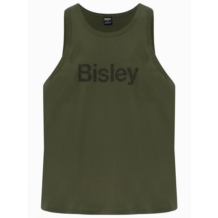 Custom Printed Promotional Cotton Logo Singlet - Army Green NZ - Custom ...