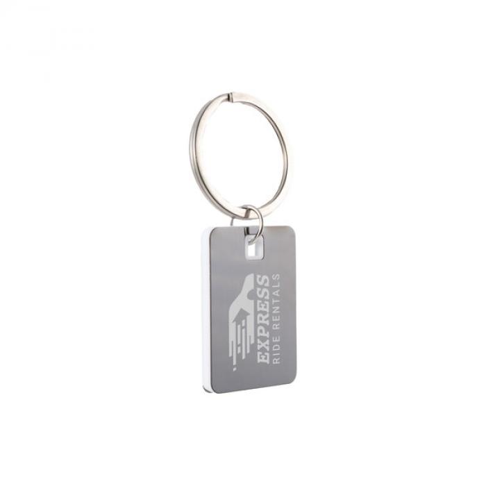 Custom Printed Promotional Rectangle Stainless Steel Keytag NZ - Custom ...